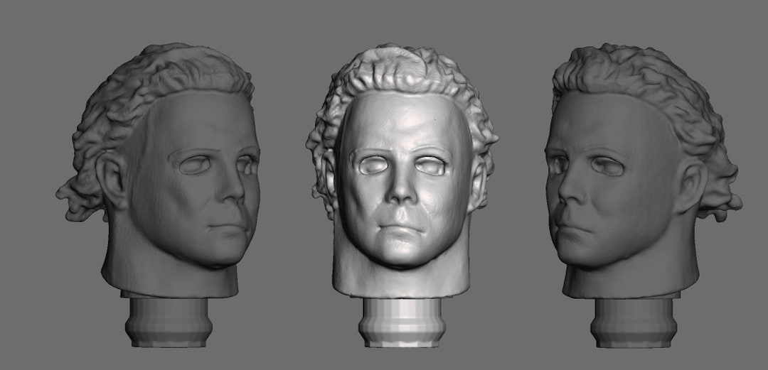 Shape Custom 3D Printed Head for 1/9th Scale (aka 8 Inch) Action Figure ...