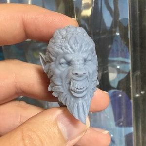 Werewolf Custom 8 1/9th Scale 3D Printed Head - Etsy
