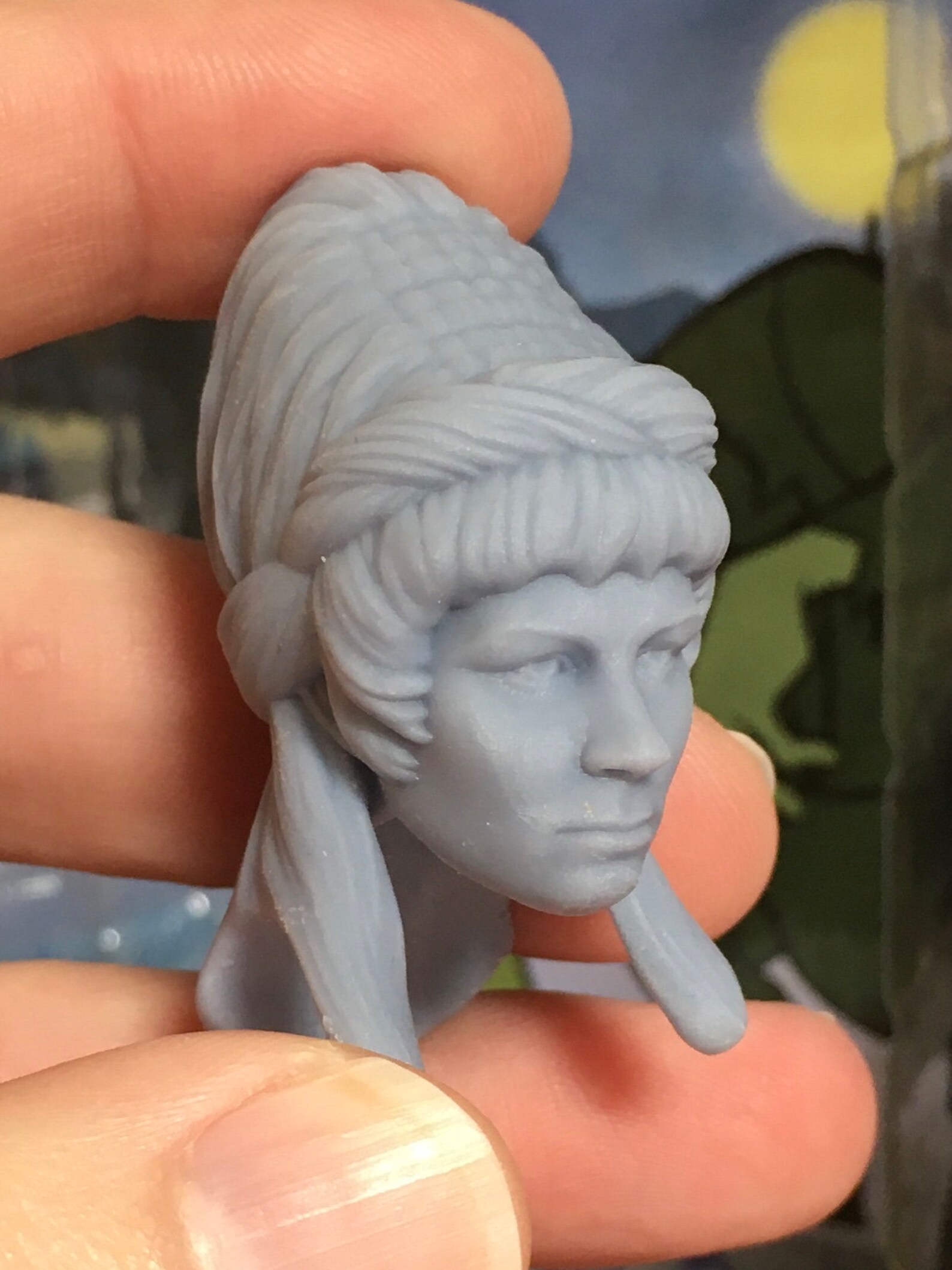 Go-go Custom 3D Printed Head for 1/9th Scale (aka 8 Inch) Action Figure ...