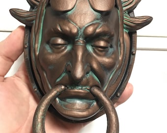 Jacob Marley Door Knocker Replica - Faux Metal Finish - A Christmas ...