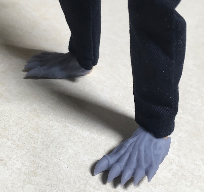 Werewolf Custom 8" 1/9th Scale 3D Printed Feet Appliances - Etsy
