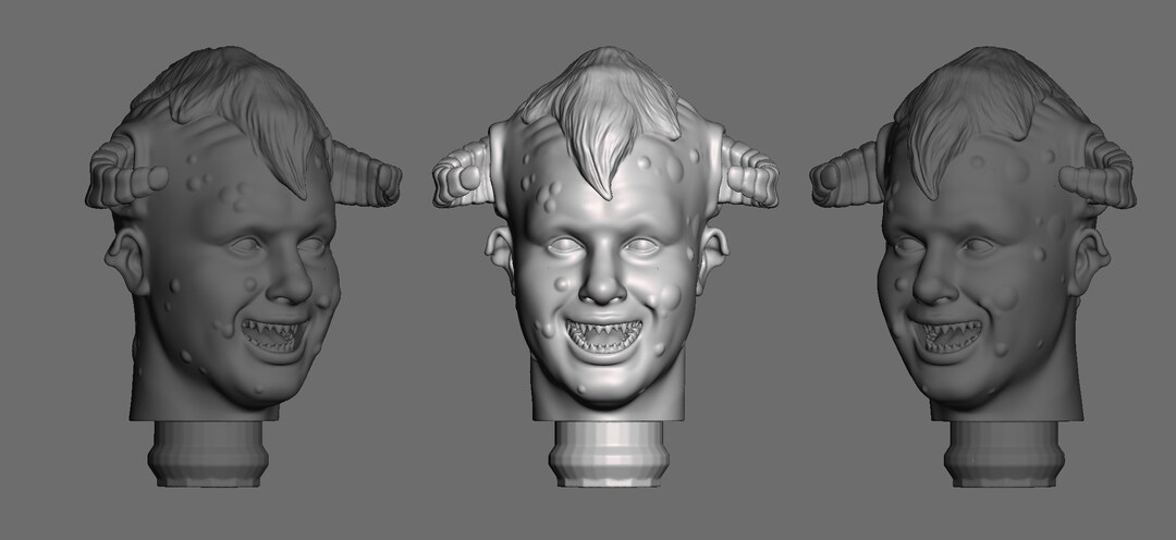 Maurice Custom 3D Printed Head for 1/9th Scale (aka 8 Inch) Action ...