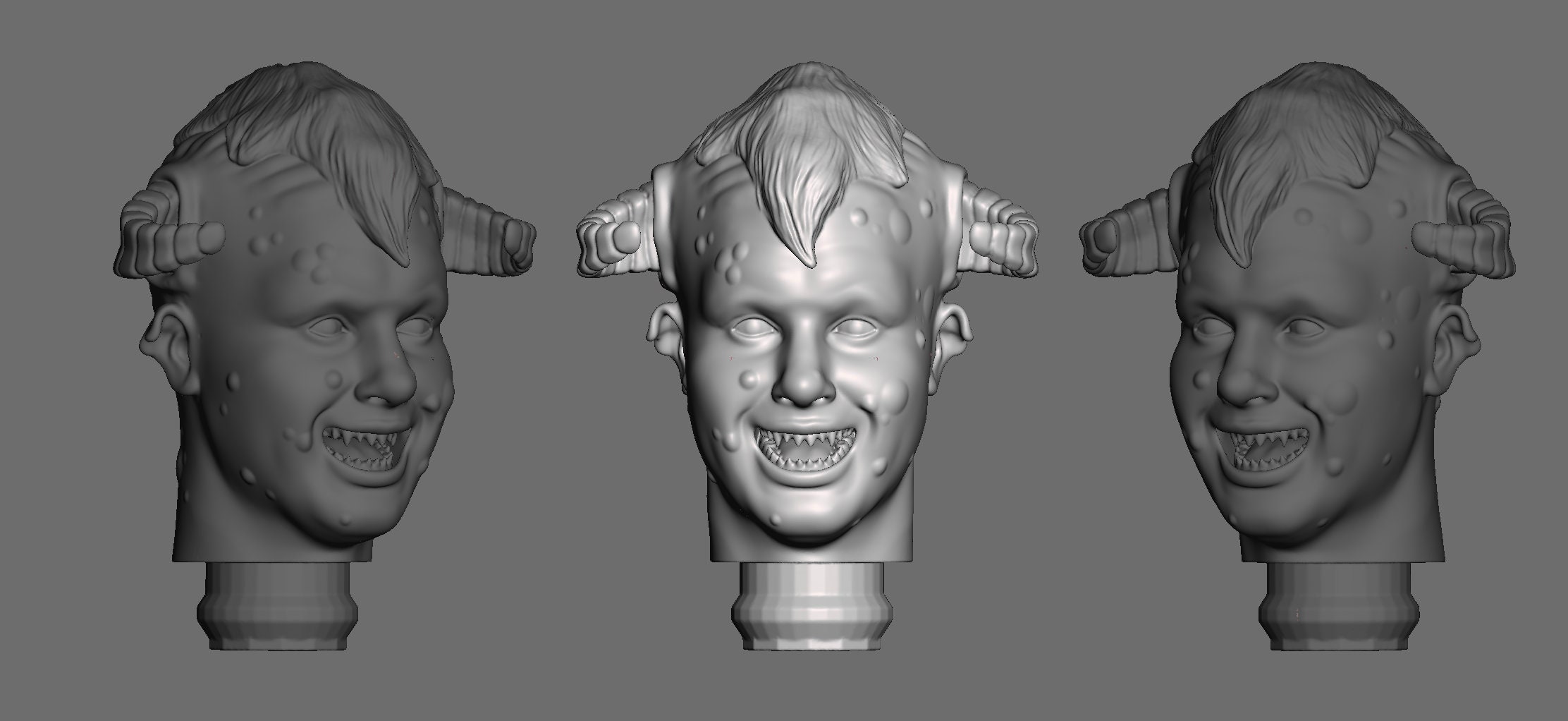 Maurice Custom 3D Printed Head for 1/9th Scale (aka 8 Inch) Action ...