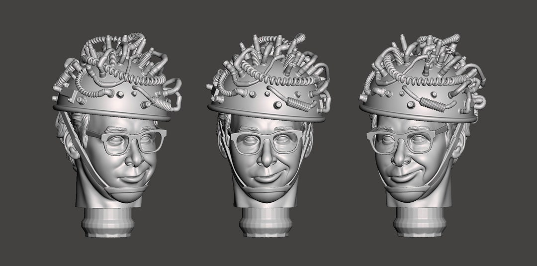 Tolly Custom 3D Printed Head for 1/9th Scale (aka 8 Inch) Action Figure ...