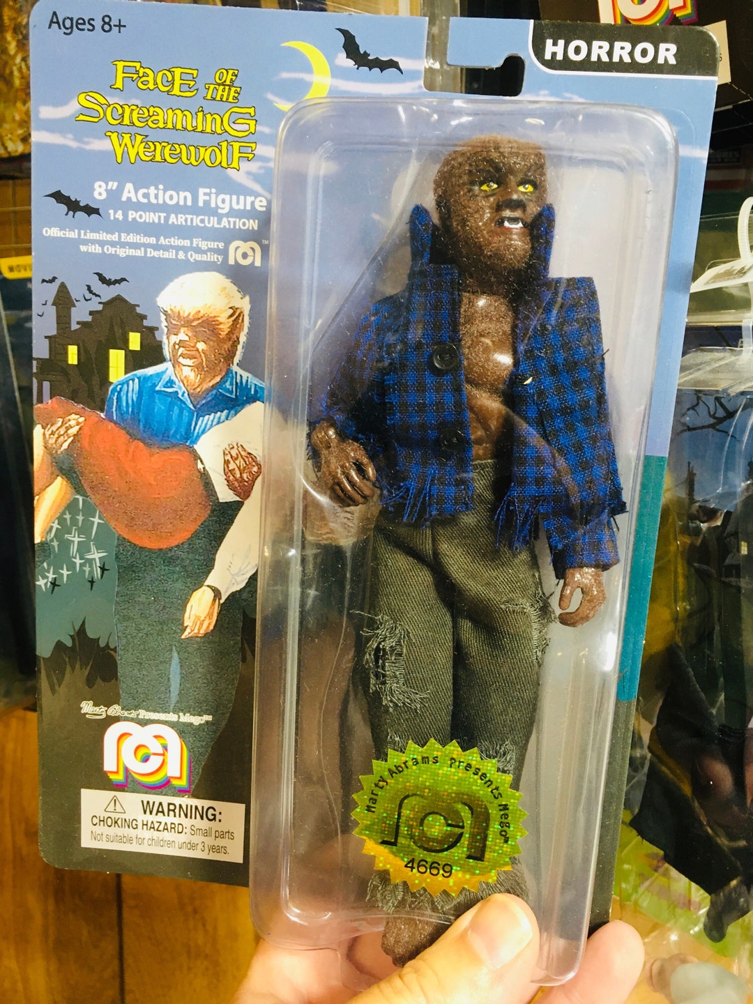 Werewolf Flocked Custom 8" 1/9th Scale Collectible Figure - Etsy