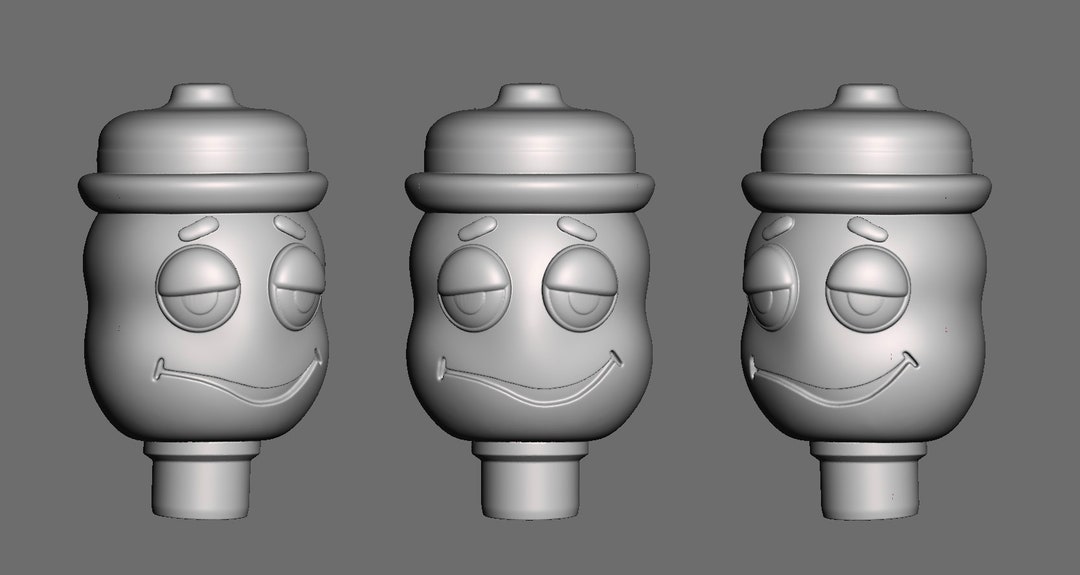 Booberry Custom 3D Printed Head for 1/9th Scale (aka 8 Inch) Action ...