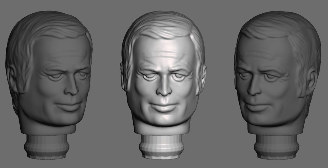 Kenner Six Dollar Man Maskatron Oscar Custom 3D Printed Head for 1/9th ...