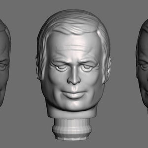 Kenner Six Dollar Man Maskatron Oscar Custom 3D Printed Head for 1/9th ...