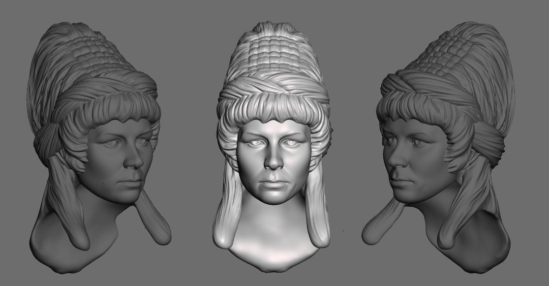 Go-go Custom 3D Printed Head for 1/9th Scale (aka 8 Inch) Action Figure ...