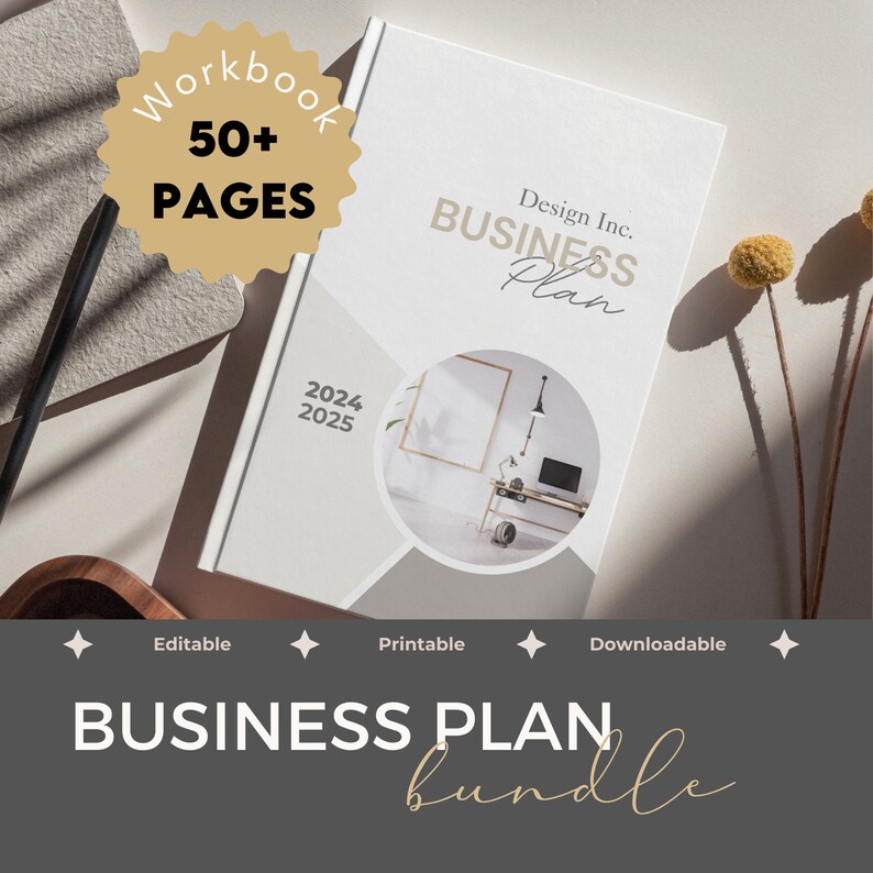 Business Plan Template Printable | Small Business Planner | Start up ...