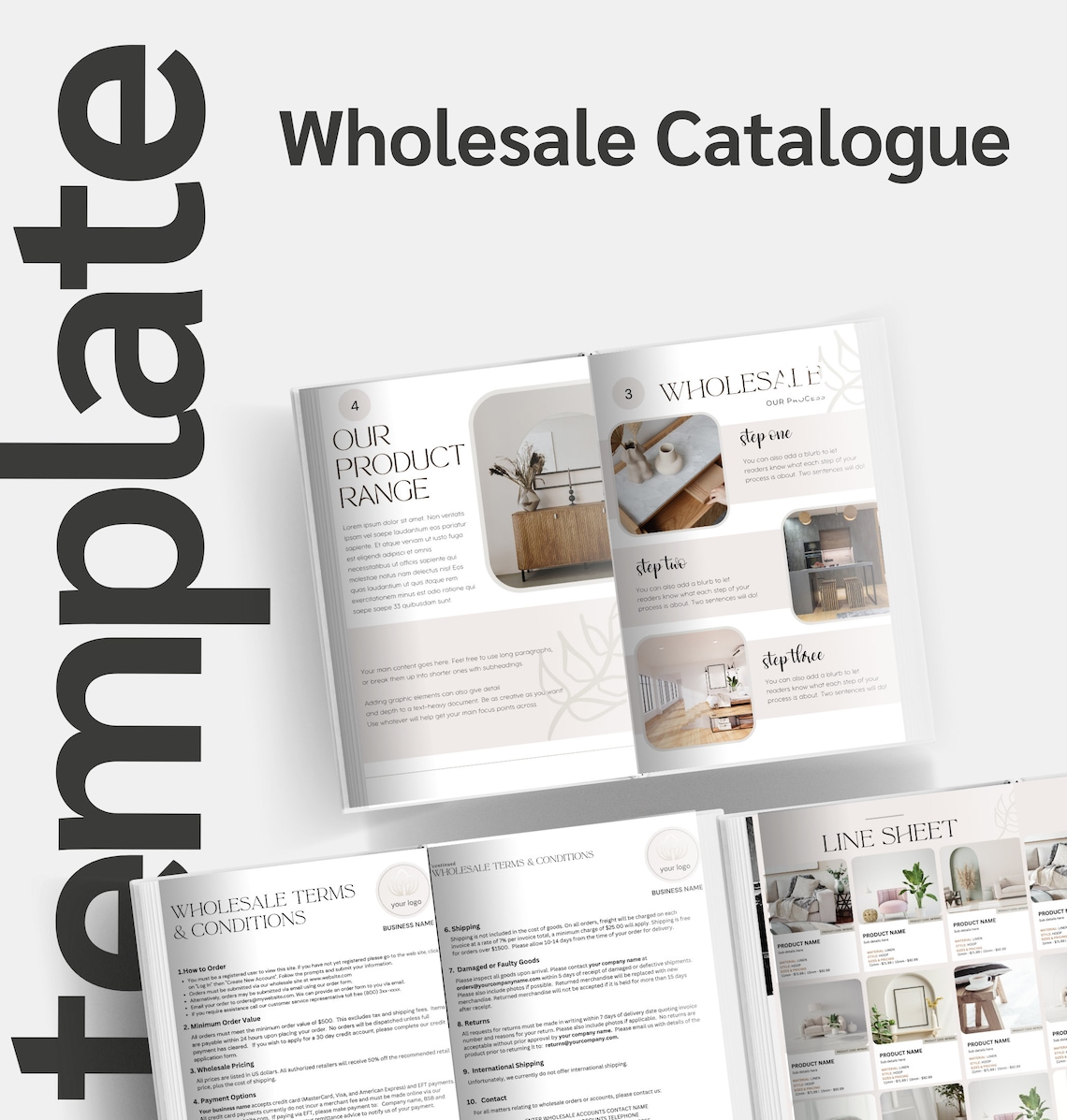 Wholesale Catalog Template | Wholesale Price List | Instant Download ...