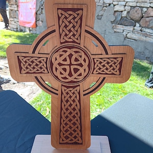 Lightburn Ready Celtic Cross for Laser Engravers (lightburn, SVG, DXF ...