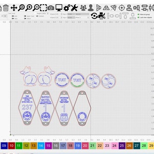 Lightburn Ready Keychain Bundle for Laser Engravers / Cutters (diode or ...