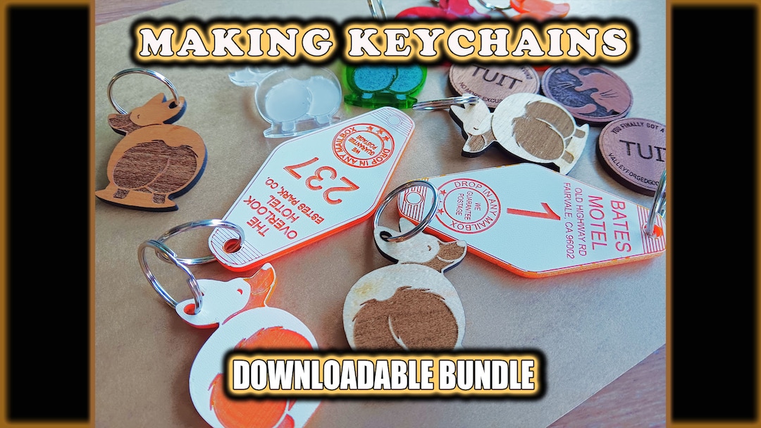 Lightburn Ready Keychain Bundle for Laser Engravers / Cutters (diode or Co2) - Etsy