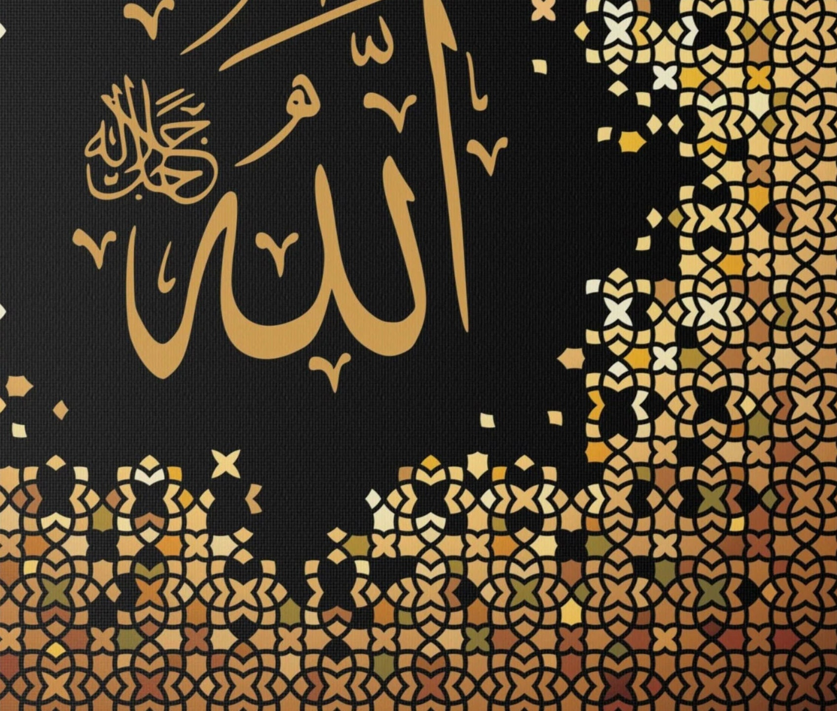 Modern Islamic Wall Art Canvas Print Featuring - Etsy