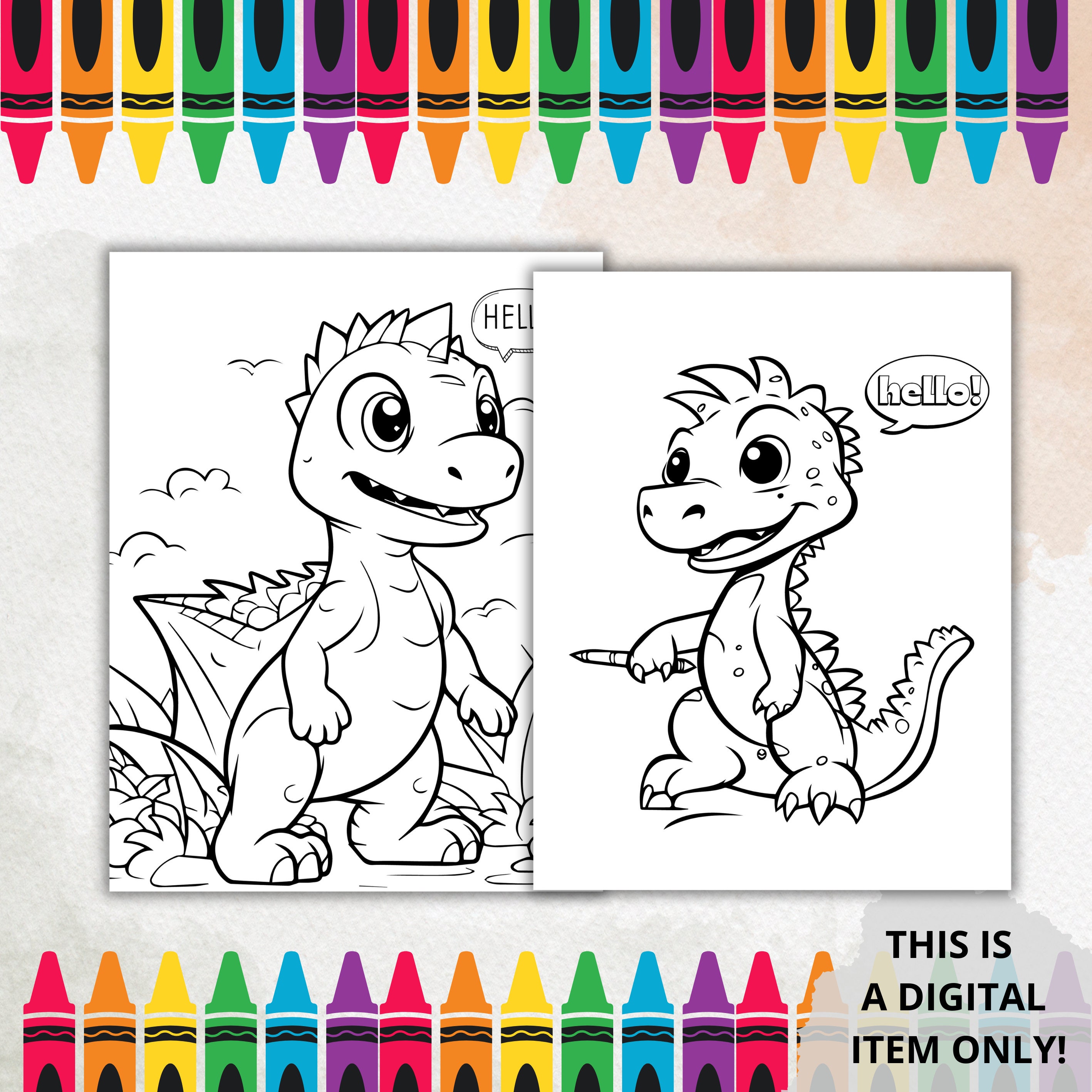 Dinosaur Coloring Pages, Dinosaur Printables, Coloring Activites ...