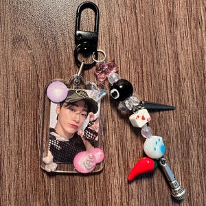 Kpop Ateez San Bouncy Inspired Keychain Double Sided - Etsy