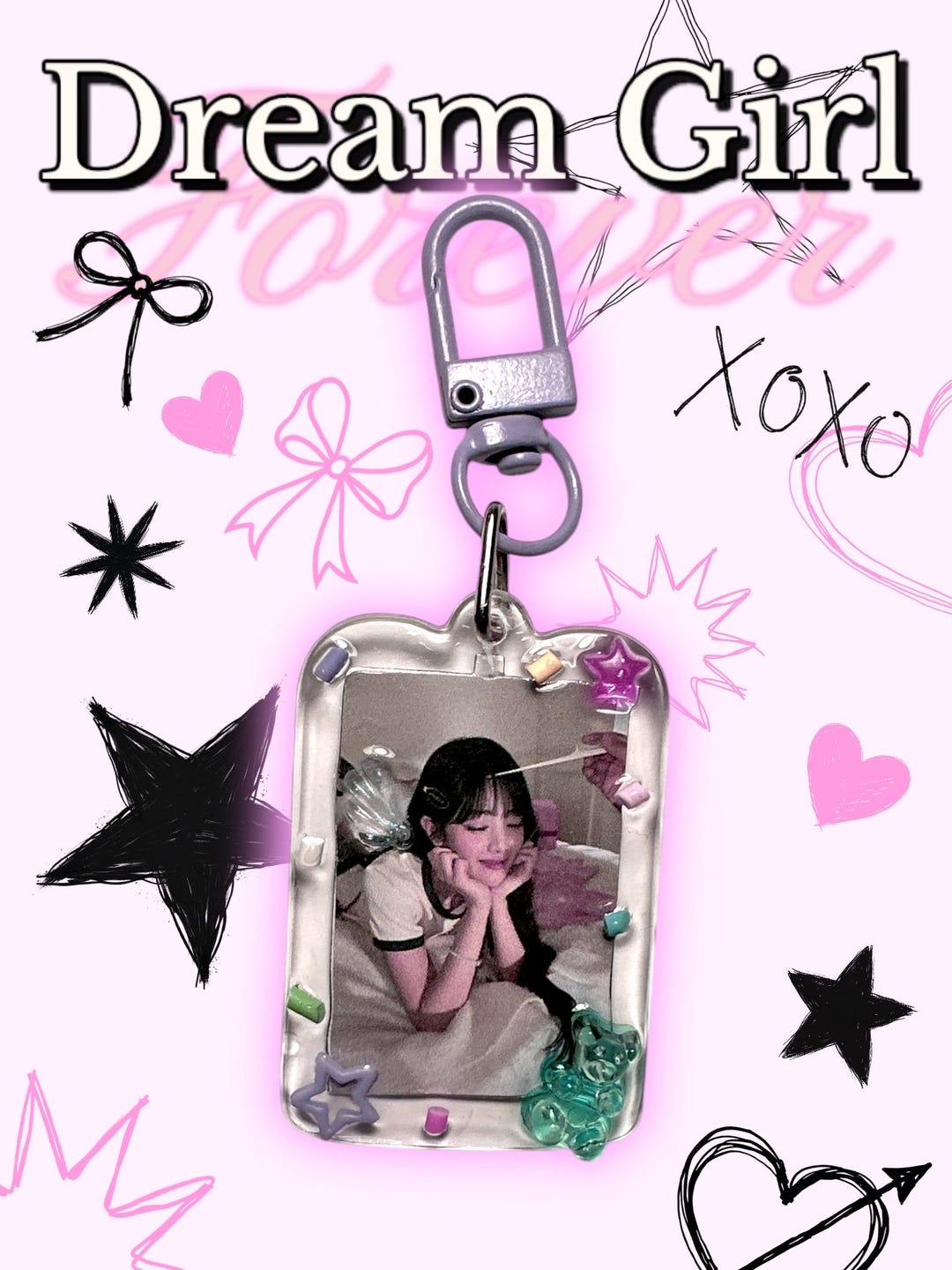 Gidle Minnie Inspired Keychain - Etsy