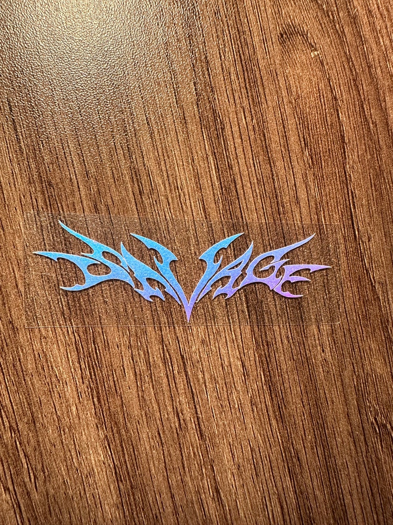 Aespa Savage Logo Vinyl Sticker - Etsy