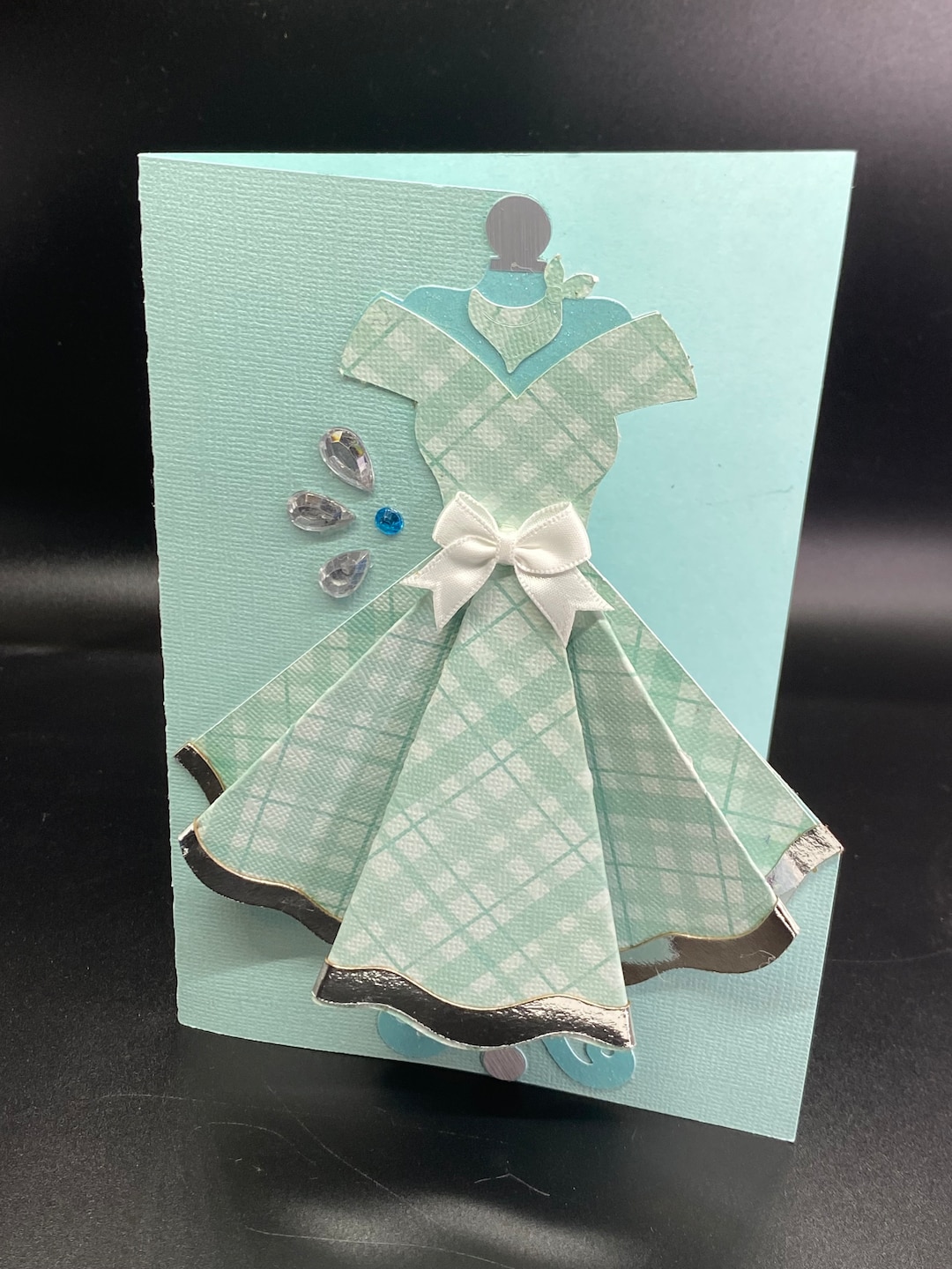 Darling Dress Greeting Card, Dress With Bow Greeting Card, Dress With ...