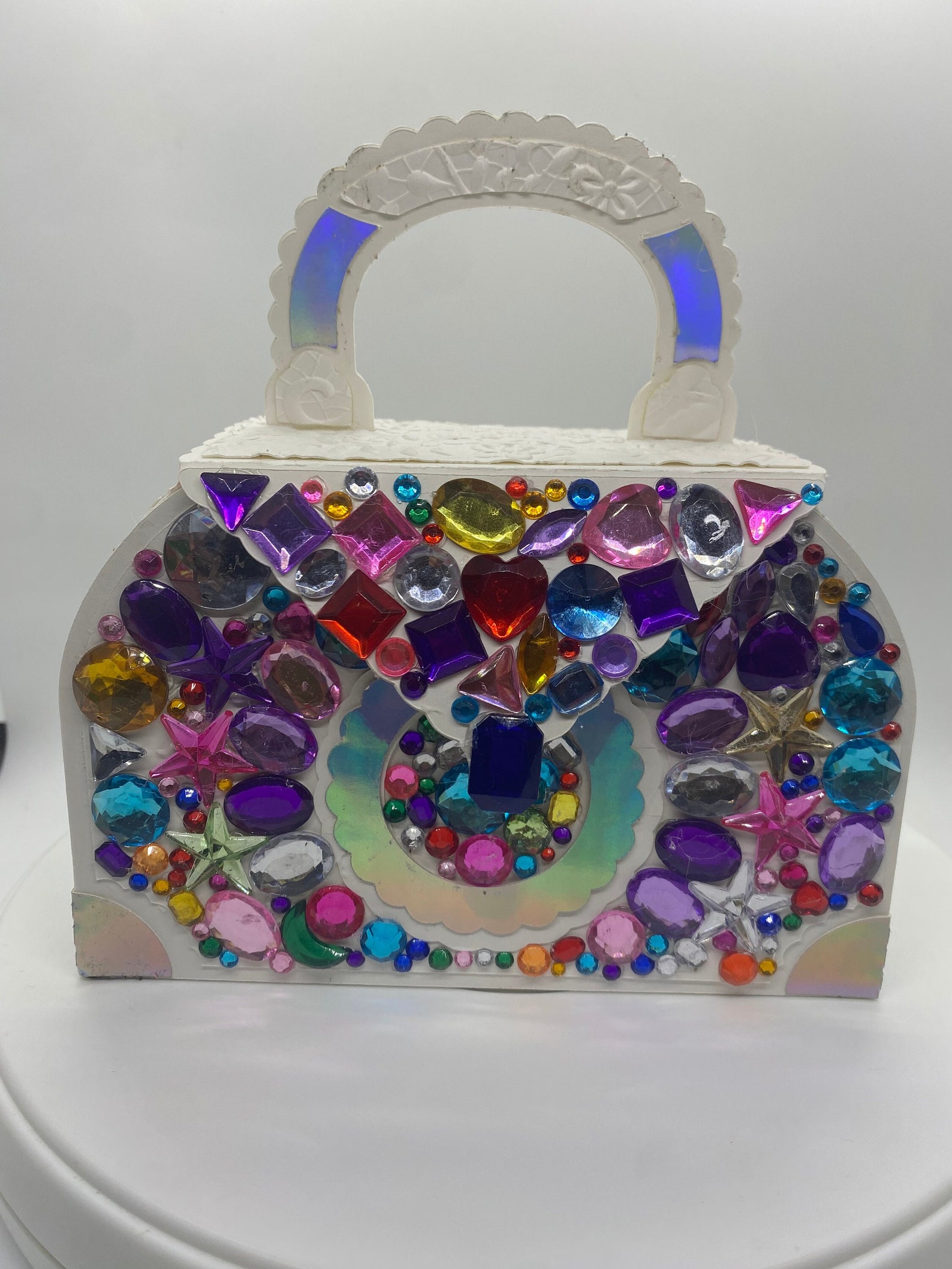 Gem Cardstock Purse Gift Box, 3D Purse Gift Box, Purse Giftbox, Multi ...