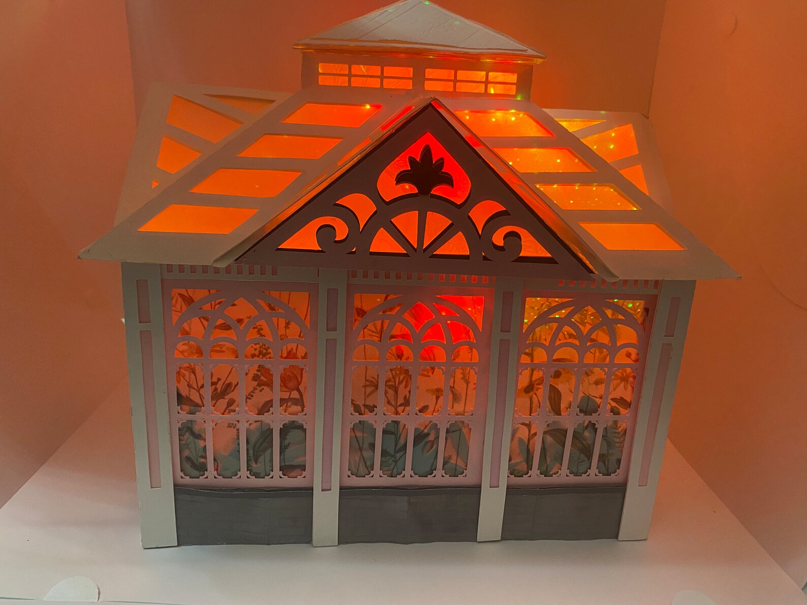 Cardstock Building Structure greenhouse/conservatory Finished Product ...