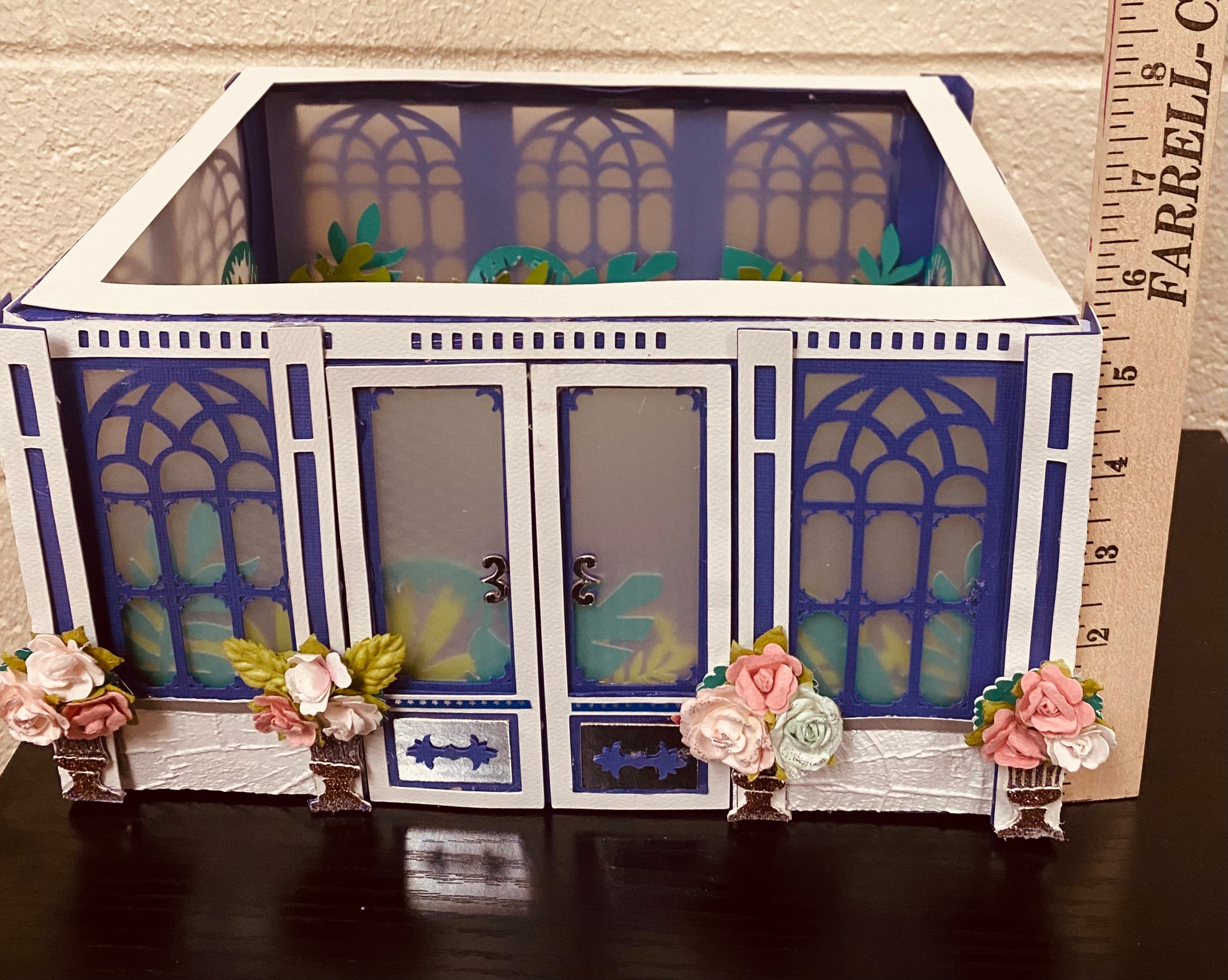 Cardstock Building Structure greenhouse/conservatory Finished Product ...