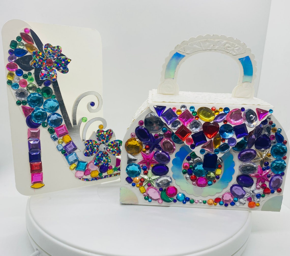 Gem Cardstock Purse Gift Box, 3D Purse Gift Box, Purse Giftbox, Multi ...