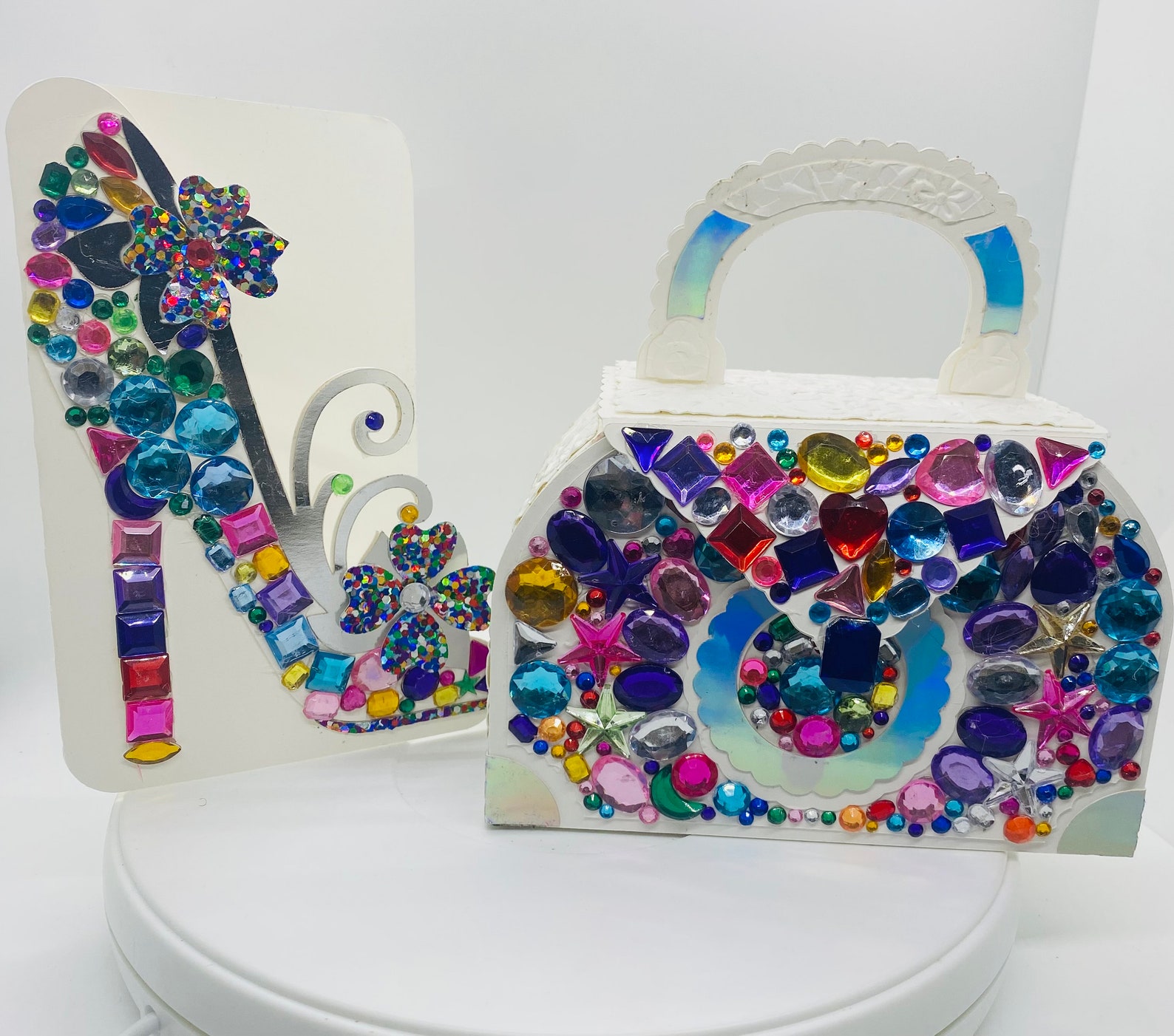 Gem Cardstock Purse Gift Box, 3D Purse Gift Box, Purse Giftbox, Multi ...