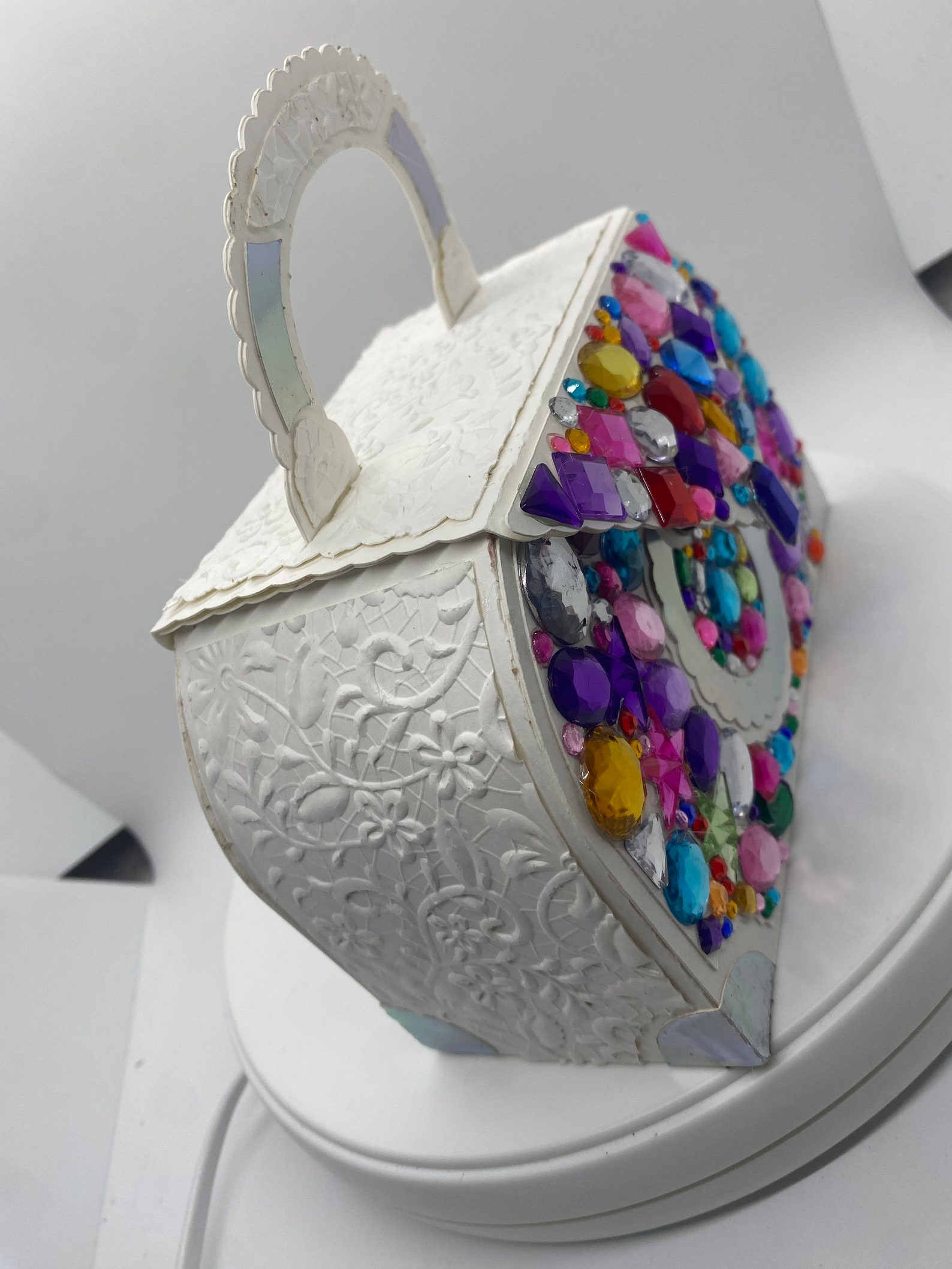 Gem Cardstock Purse Gift Box, 3D Purse Gift Box, Purse Giftbox, Multi ...