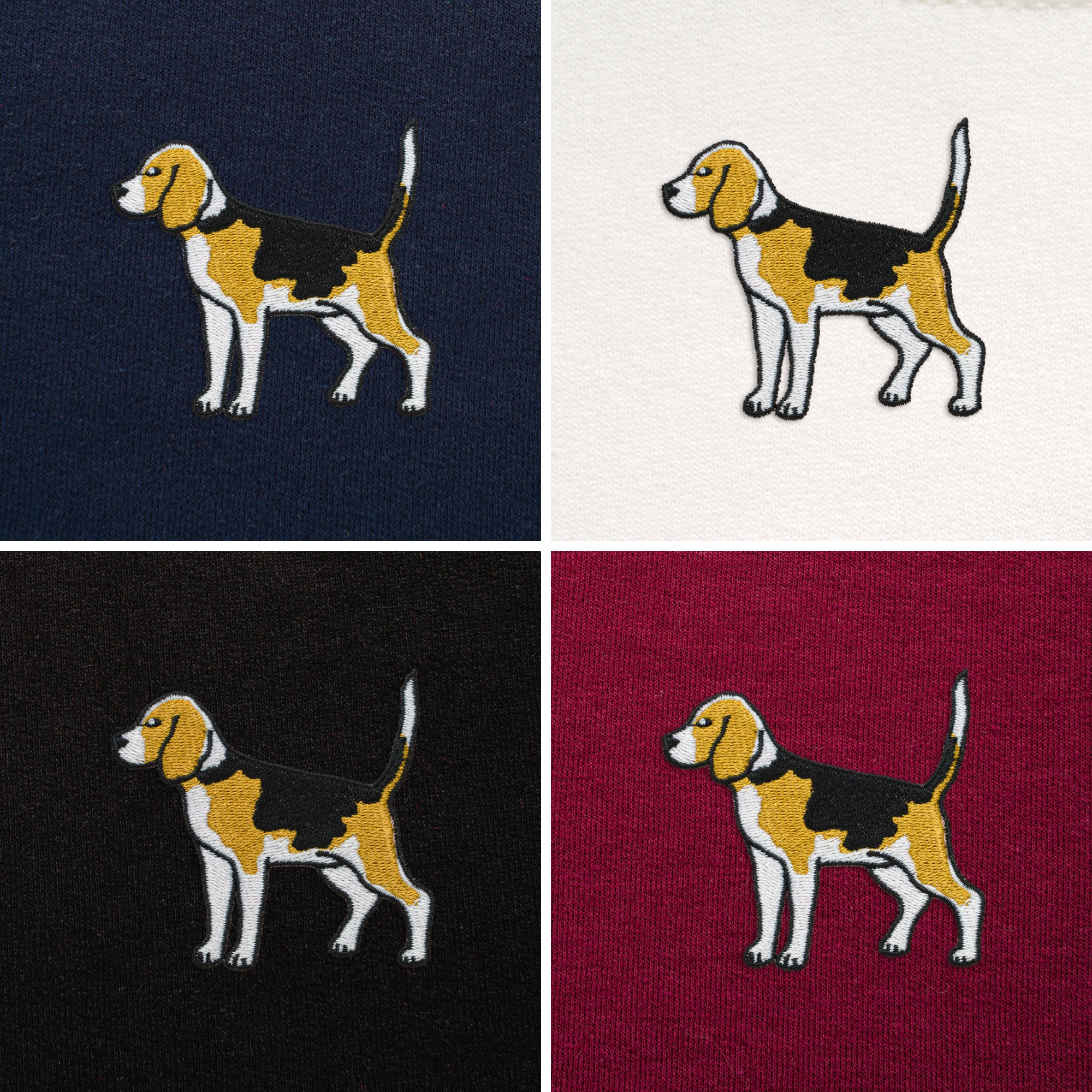 Men's Embroidered Sweatshirt – Beagle - Etsy