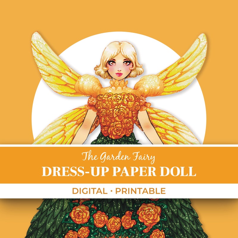Fairy Paper Doll - Etsy