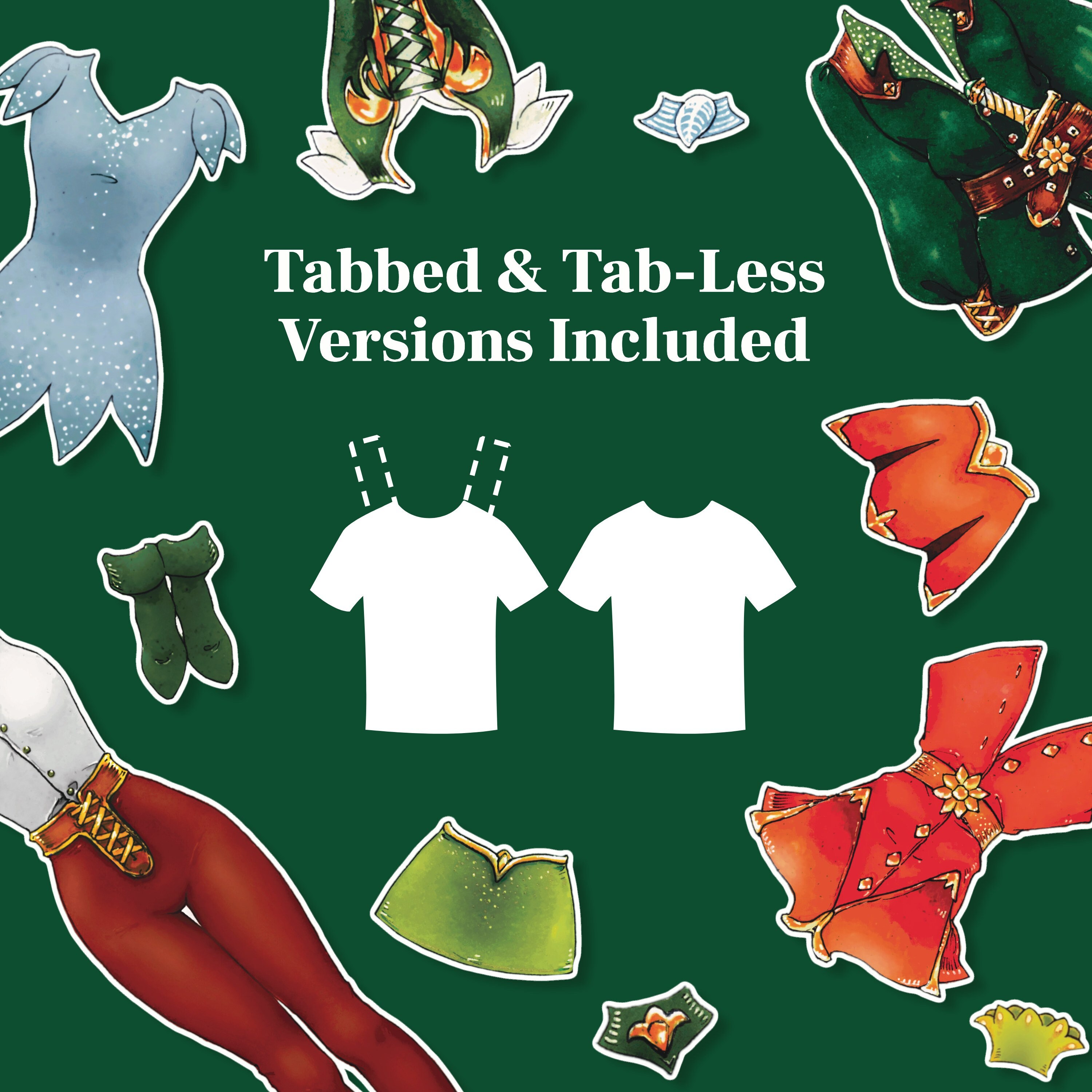 Muse Printable Dress-up Paper Doll Set With 23 Clothes/items in Tabbed ...