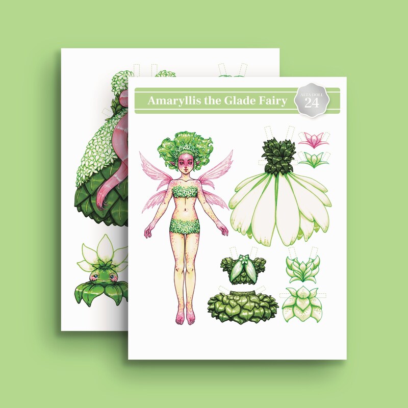 Fairy Paper Doll - Etsy