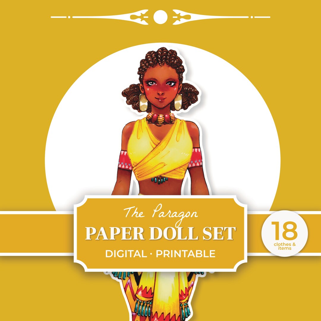 Paragon Dress-up Paper Doll Set With 18 Clothes/items in Tabbed & Tab ...