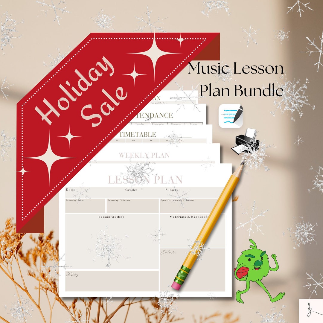 Music Teacher Lesson Plan Teacher Planner Goodnotes Teacher Lesson ...