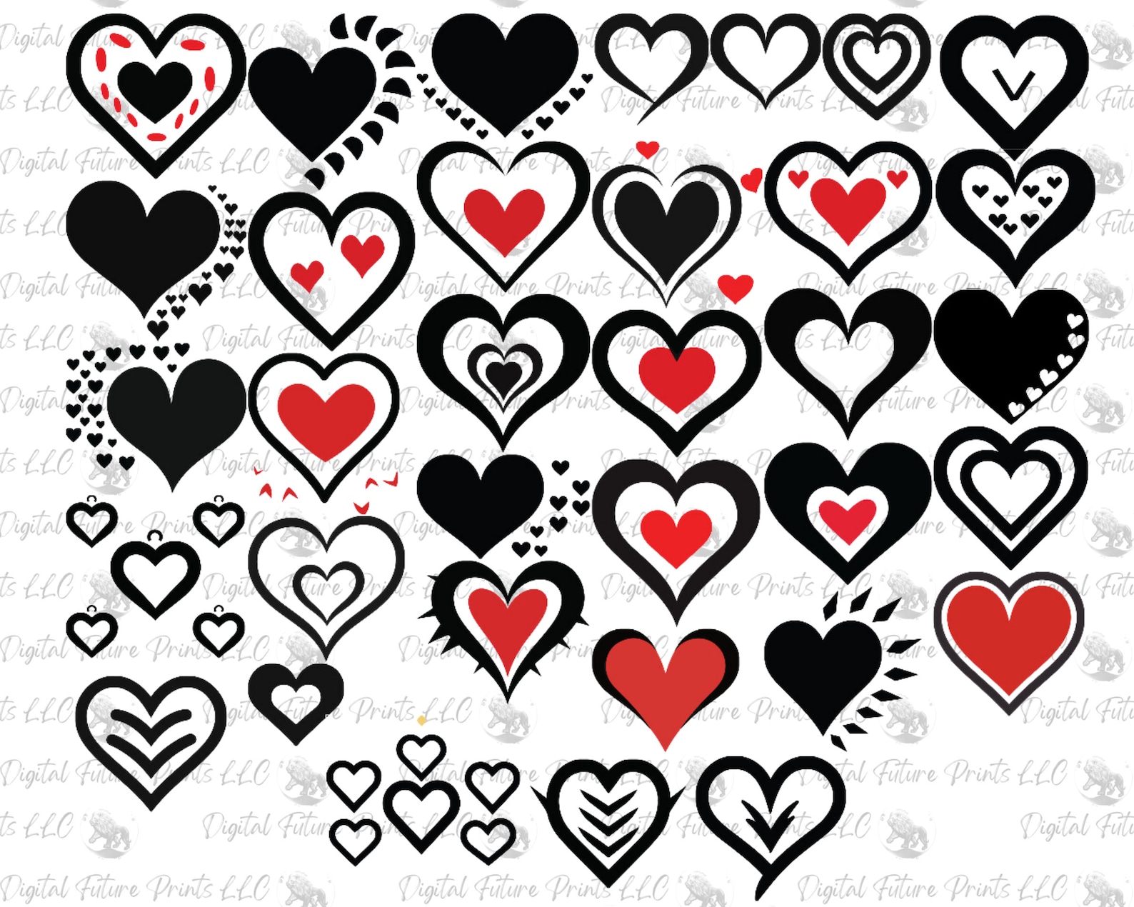 Simple Heart SVG Bundle, Heart SVG Bundle, Sketch, Hand-drawn Heart Svg ...