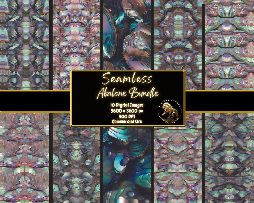 Abalone Seamless Pattern Abalone Pattern Seamless Digital - Etsy