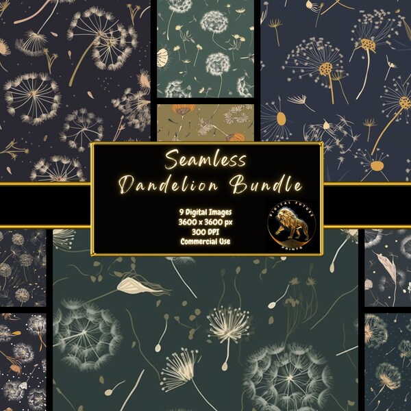 Dandelion Pattern - Etsy
