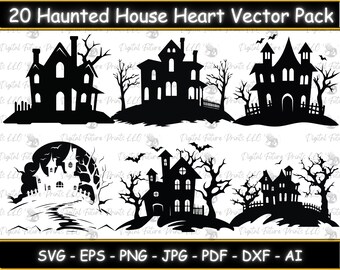 HAUNTED HOUSE SVG , Halloween Bundle Svg, Haunted House Svg Bundle ...