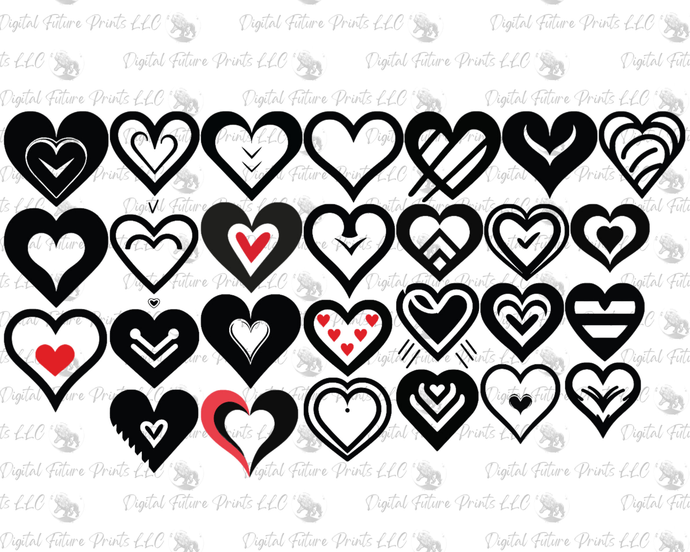 Simple Heart SVG Bundle, Heart SVG Bundle, Sketch, Hand-drawn Heart Svg ...