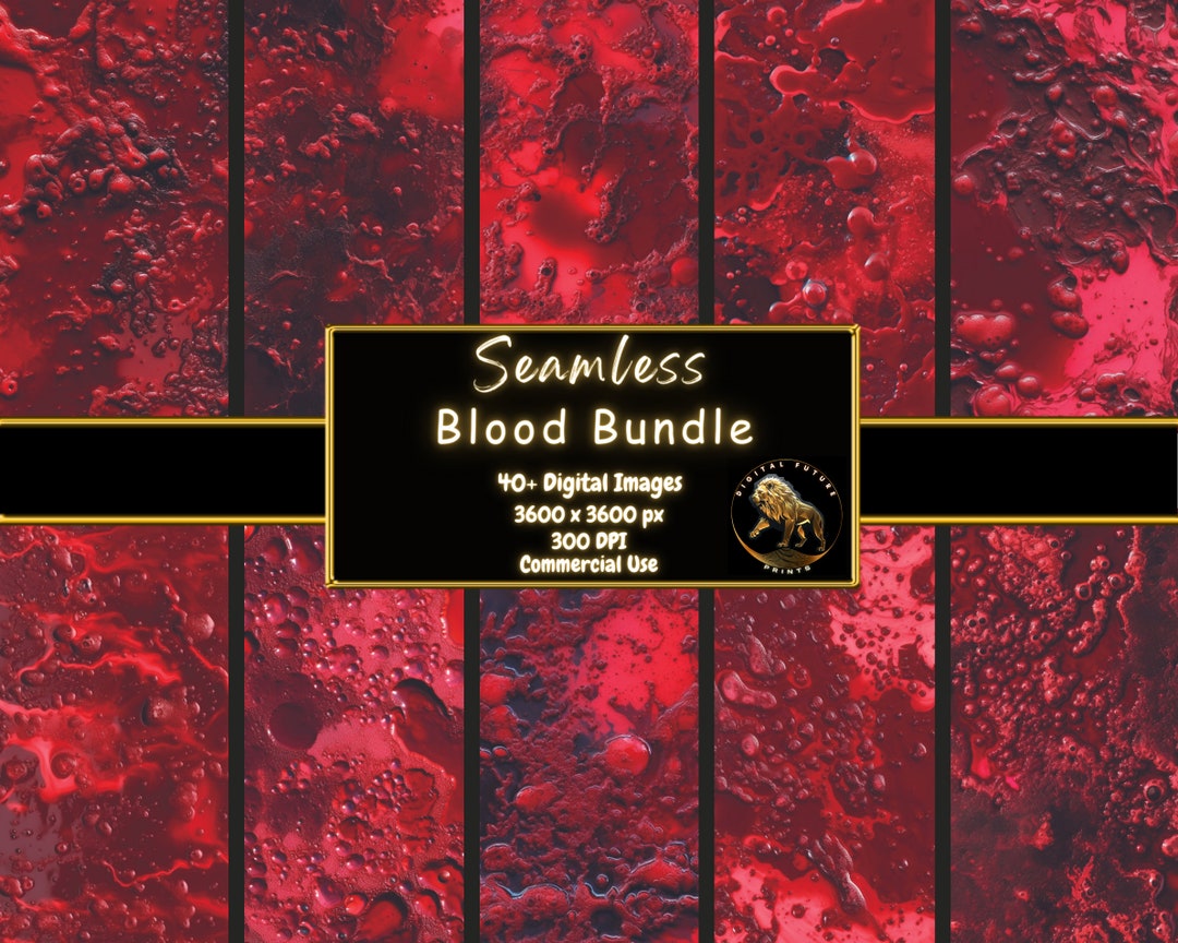 Blood Pattern Seamless Digital Download Blood Design Blood Splatter ...