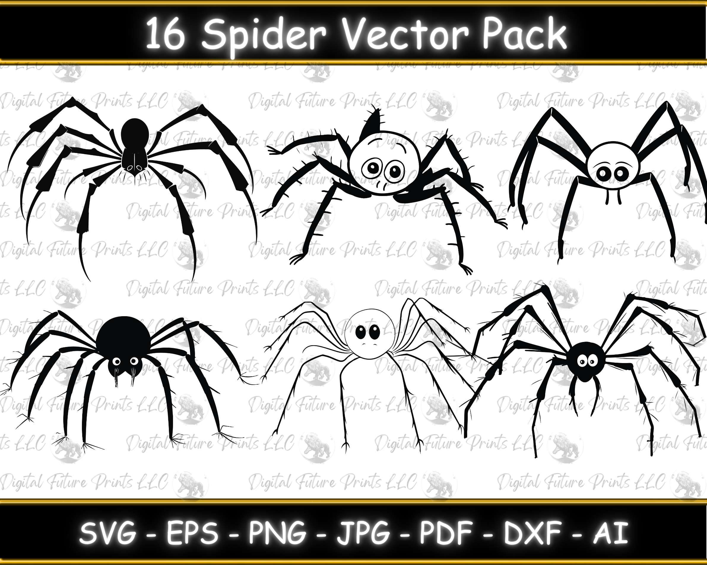HALLOWEEN SPIDER SVG, Spider Clipart, Halloween Svg Files for Cricut ...