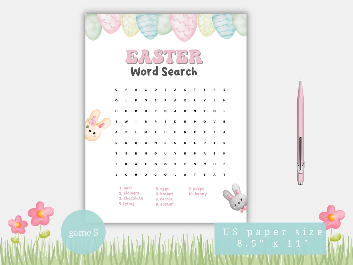 Easter Games Bundle, Printable Easter Party Games, Easter Games for ...