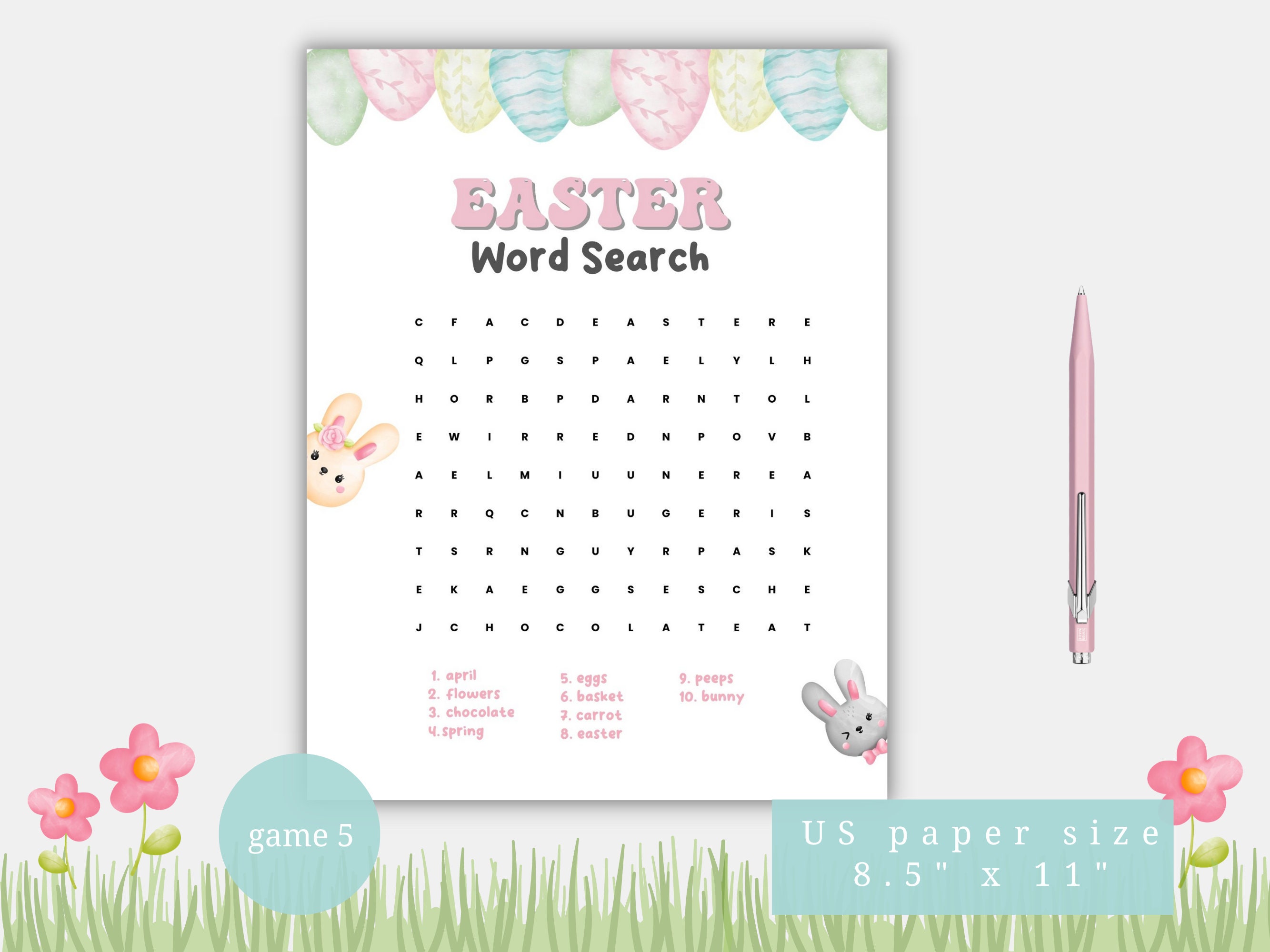 Easter Games Bundle, Printable Easter Party Games, Easter Games for ...
