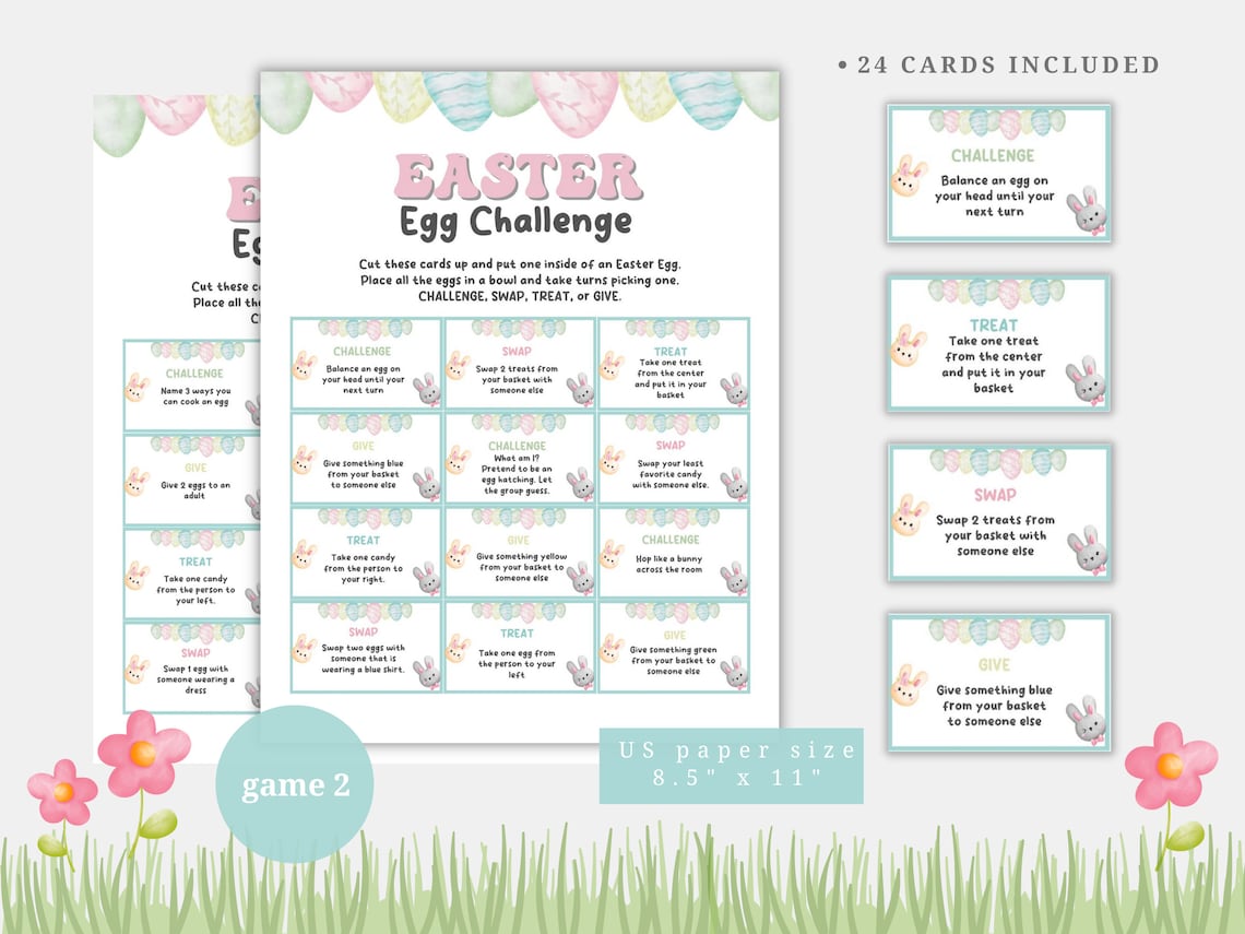 Easter Games Bundle, Printable Easter Party Games, Easter Games for ...