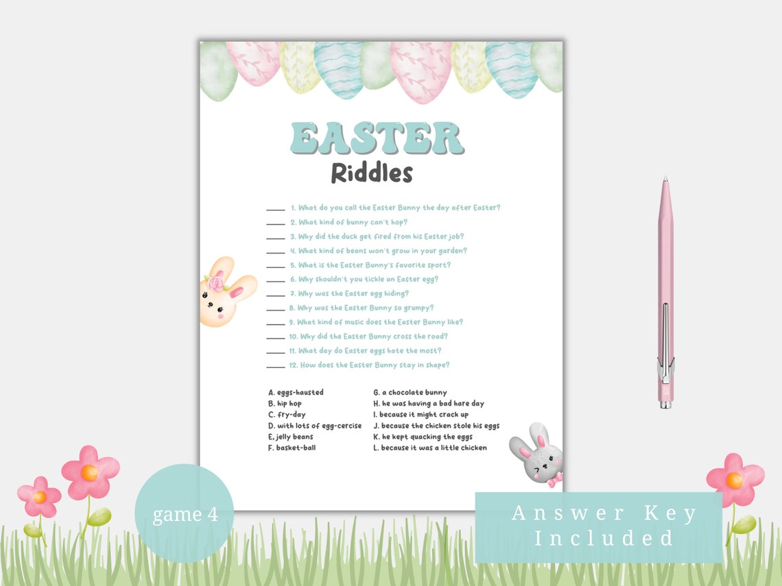 Easter Games Bundle, Printable Easter Party Games, Easter Games for ...