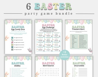 Printable Easter Game Bundle, Easter Games for Young Kids, Easter ...