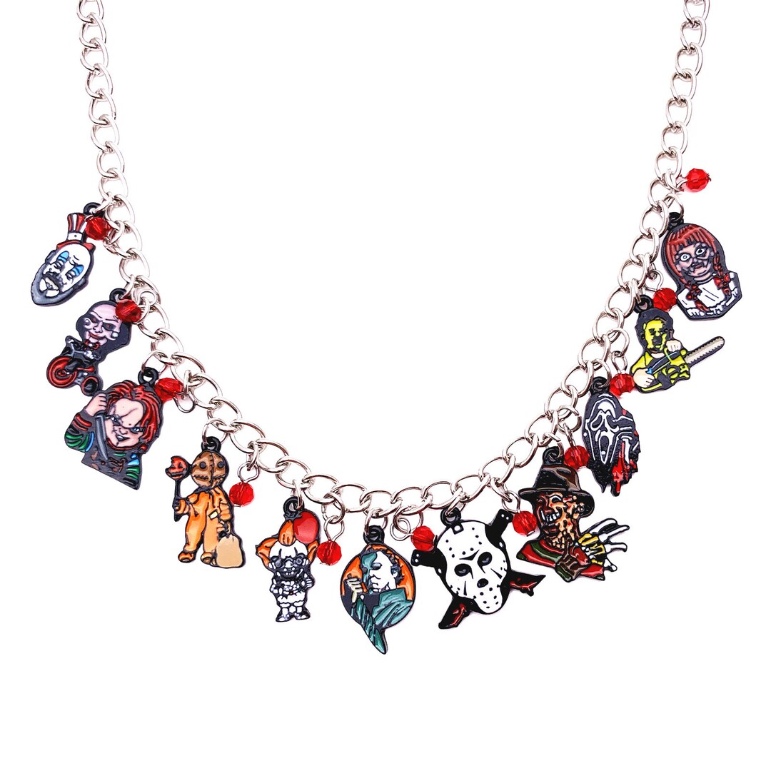 Horror Charm Necklace or Anklet Custom Sizes - Etsy
