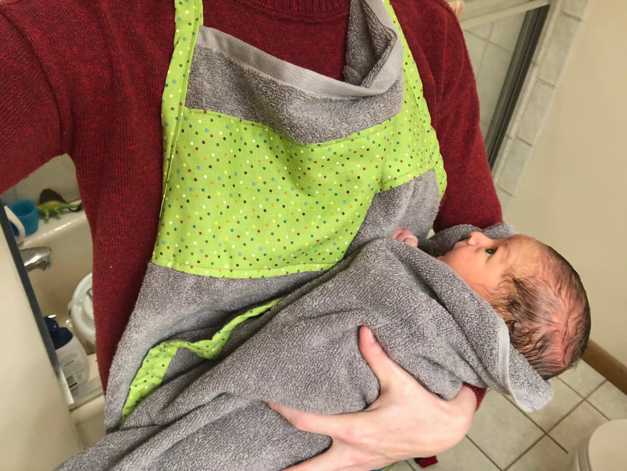 Baby Bath Towel Apron - Etsy